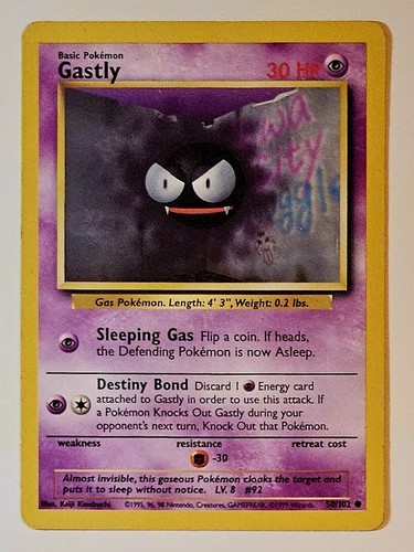 Gastly - Base Set 1999 - Pokémon Card - 50/102 - Pokémon TCG | eBay