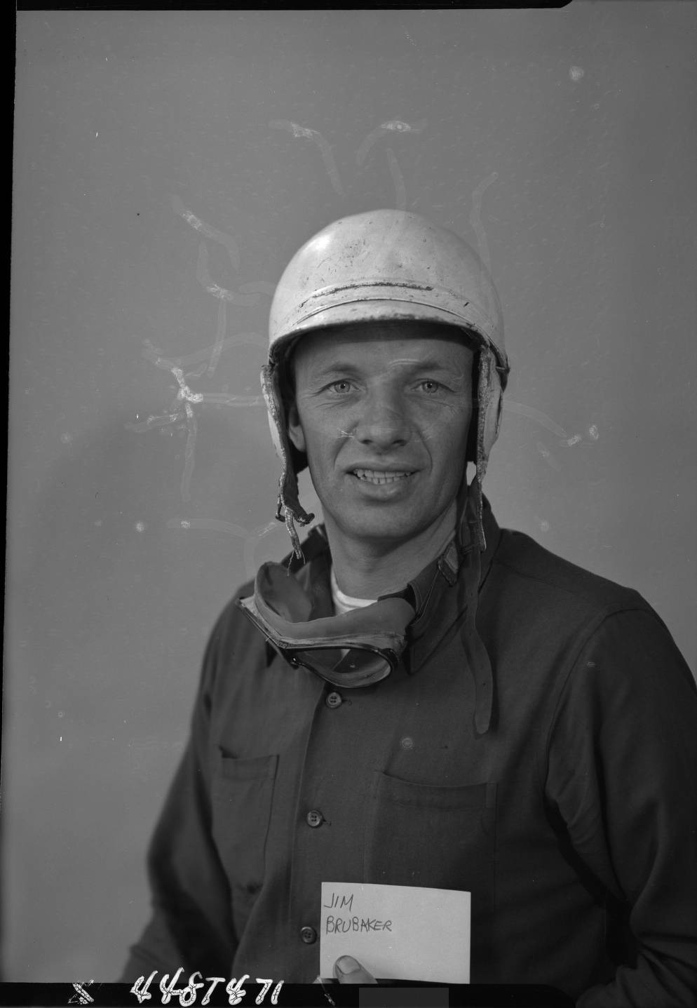 Jim Brubaker Headshot 1948 MOTOR RACING OLD PHOTO | eBay Australia