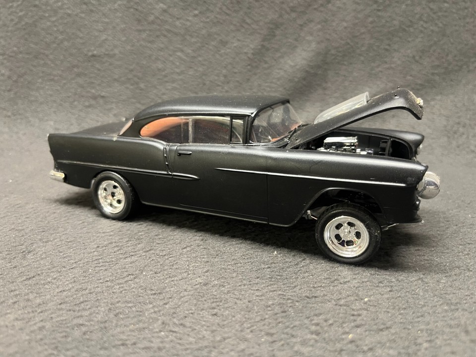 Monogram '55 Chevy Bel Air Street Machine Model 1/24 Built Gasser Drag ...