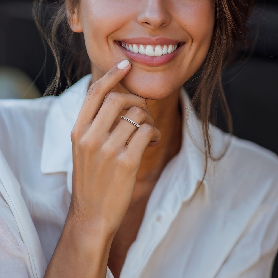 Ross-Simons Women's 2mm 14kt White Gold Band | eBay