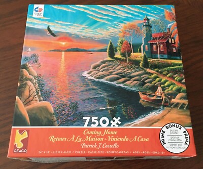 Patrick Costello COMING HOME 750-piece Puzzle & Poster, 24"x18" Complete, Ceaco | eBay