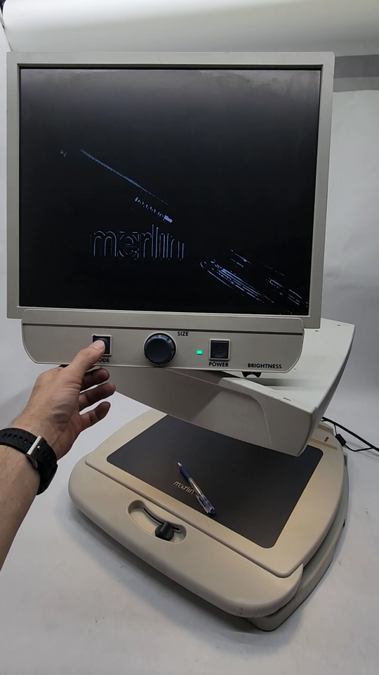 MERLIN ENHANCED VISION MR LOW VISION ELECTRONIC MAGNIFIER W/ SCREEN T13 ...