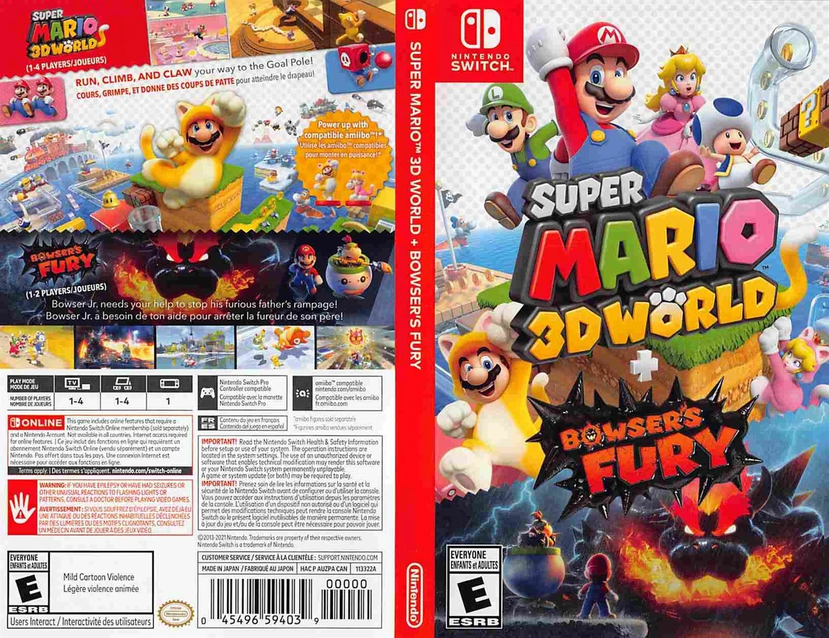 Super Mario 3d Land Box Art
