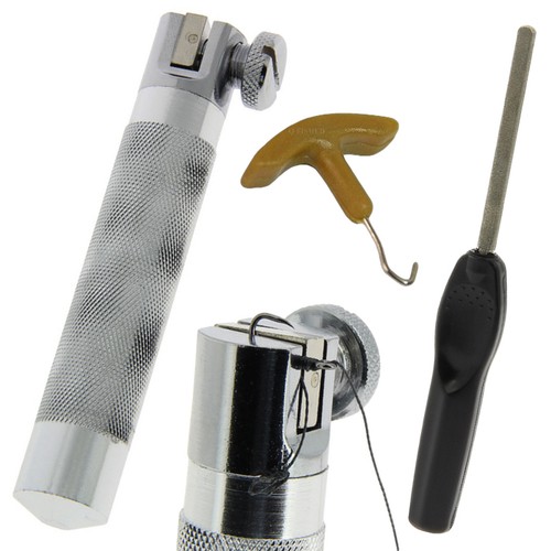 CARP FISHING HOOK SHARPENING VICE CLAMP TOOL HOOK SHARPENER & KNOT ...