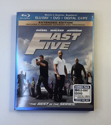 Fast Five (Blu-ray/DVD, 2-Disc Set 2011) With Slipcover 25192107191| eBay