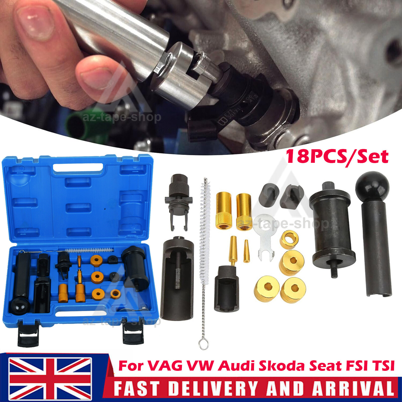 Fuel Injector Puller Removal Seal Installer Tool Kit for VAG Audi VW ...