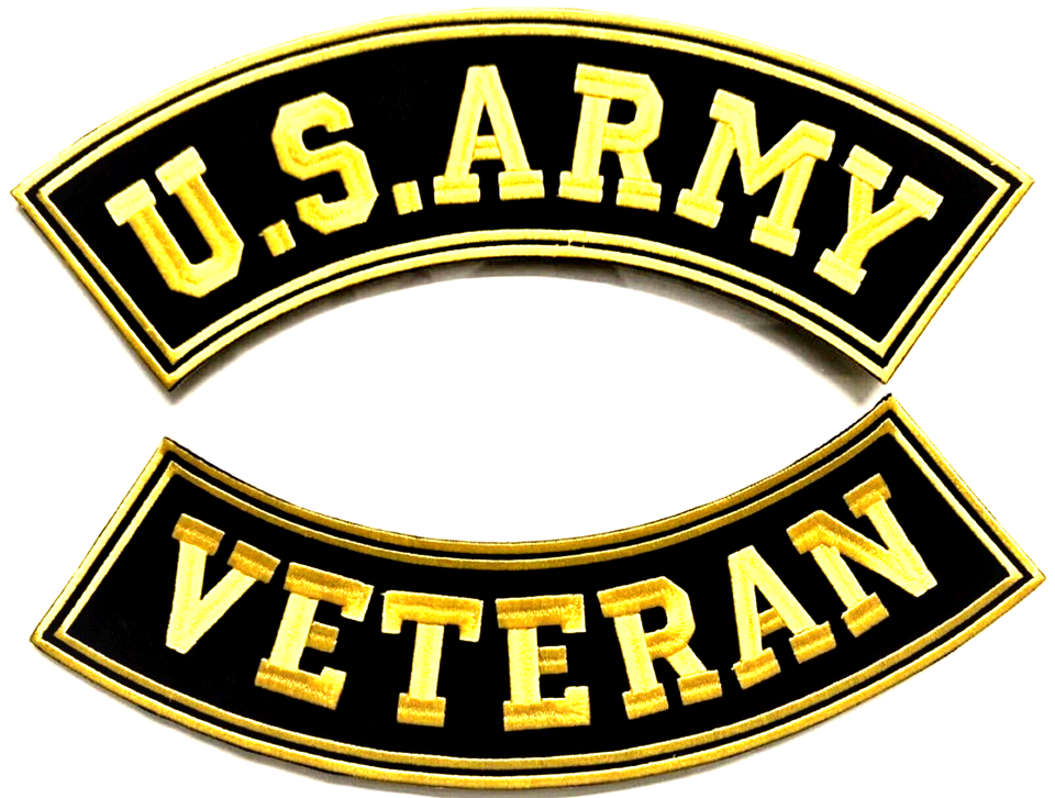 US Army Veteran Patches Set for Veterans Bikers Motorcycle Jacket or ...