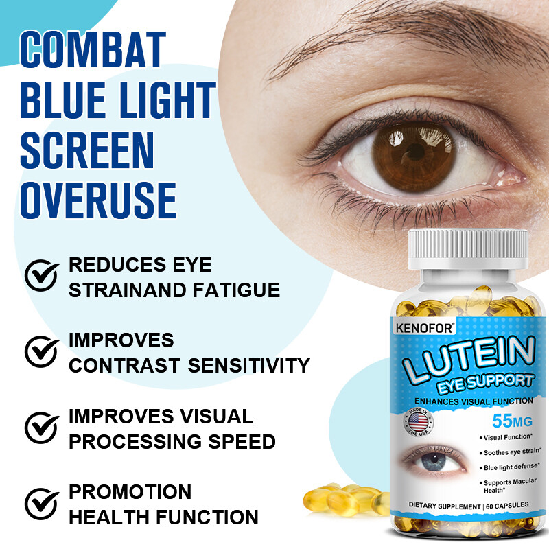 Lutein and Zeaxanthin Capsules 55mg-Premium Eye Protection Supplement ...