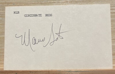 Mario Soto Cincinnati Reds 1978 SIGNED AUTOGRAPH Card | eBay