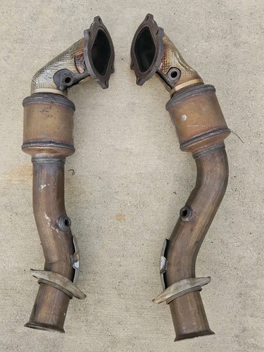 2014-2019 CHEVROLET CORVETTE Lt & Rt EXHAUST CATALATIC CONVERTERS PIPES ...