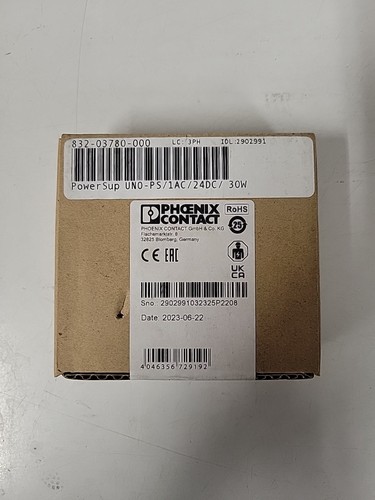 Phoenix Contact 2902991 Power Supply UNO-PS/1AC/24DC/30W | eBay