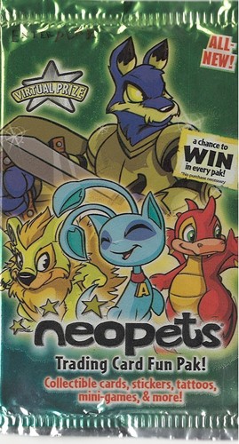 NeoPets Trading card Booster Pack 2008 Sealed | eBay
