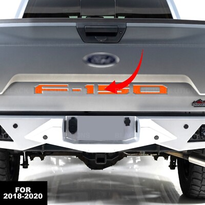Orange Vinyl Tailgate Letter Decals For 2018 2019 2020 Ford F150 F-150 ...