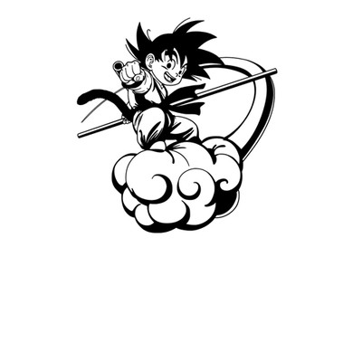 Anime Dragon Goku Nimbus Cloud Decal Sticker Car Window Bumper Wall ...