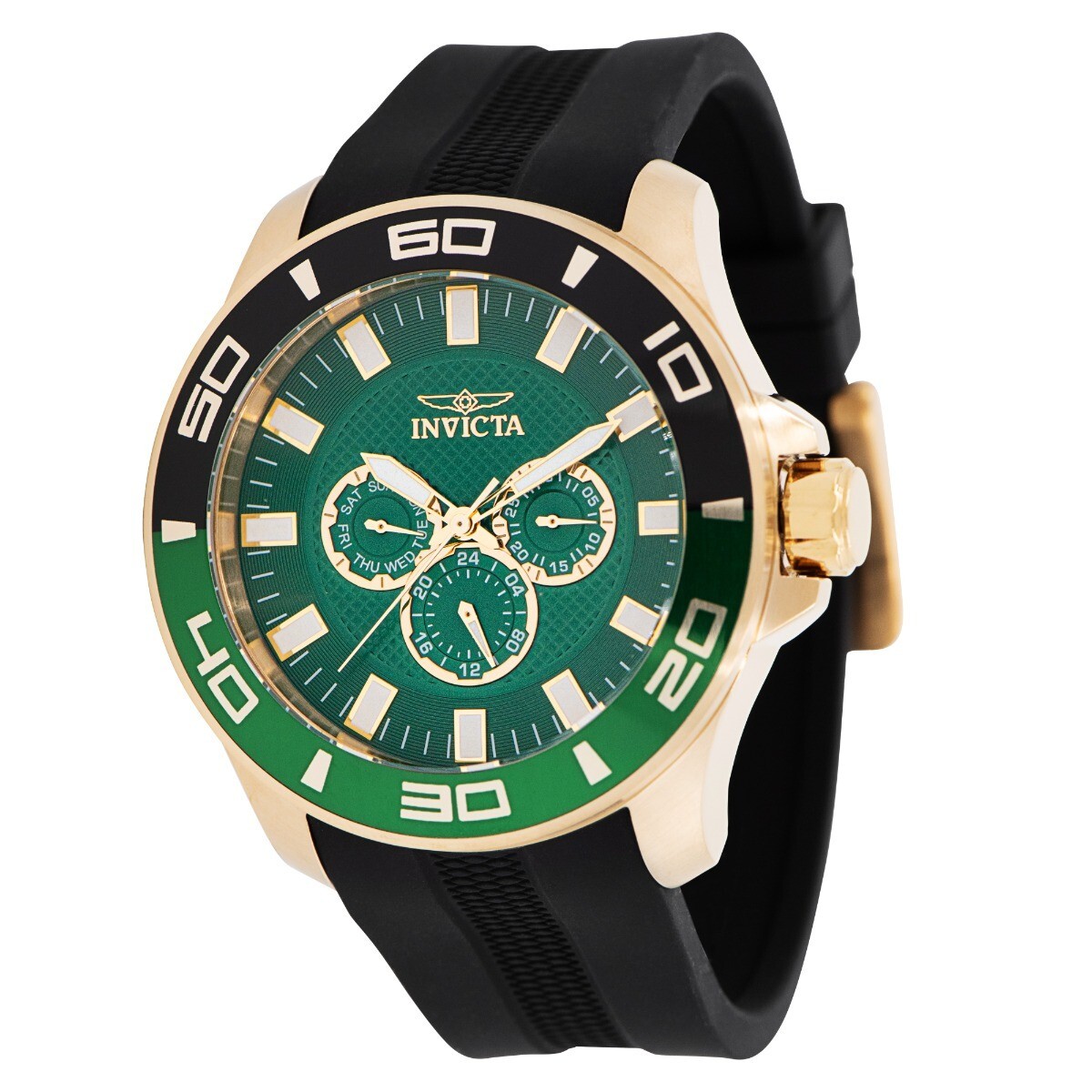 Invicta Pro Diver 22808 50mm Black/Silver/Yellow Stainless Steel Case ...