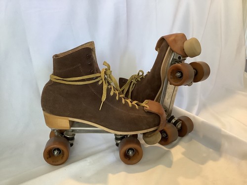 Vintage Norele Roller Skates Sz 10, Zinger Wheels, Suede, Chicago ...