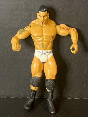 THE ANIMAL BATISTA 2004 JAKKS WWE LOOSE WRESTLING FIGURE WHITE TRUNKS ...