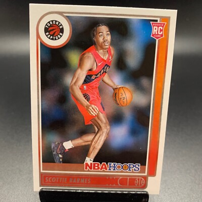 2021-22 Panini NBA Hoops #227 Scottie Barnes Rookie RC Toronto Raptors ...