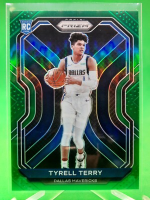 Tyrell Terry 2020-21 Panini Prizm Green Prizm SP Rookie RC #259 NBA ...