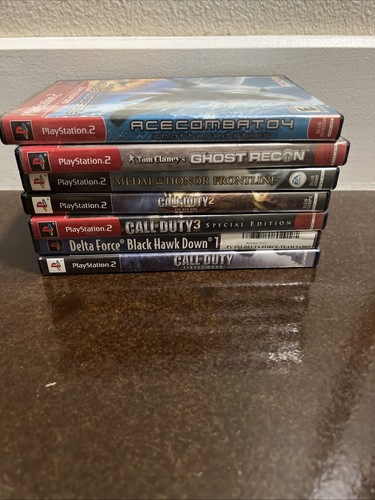 Playstation 2 PS2 shooting game lot Of 6 call of duty And More Untested ...