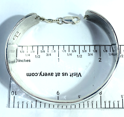 Sterling Native American Henry Baca Inlaid Turquoise & Coral Cuff 2 3/8 ...