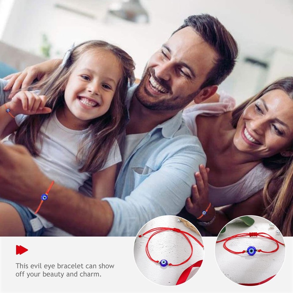 Adjustable Bracelet Red String Evil Eye Wrist Jewelry Accessory | eBay UK