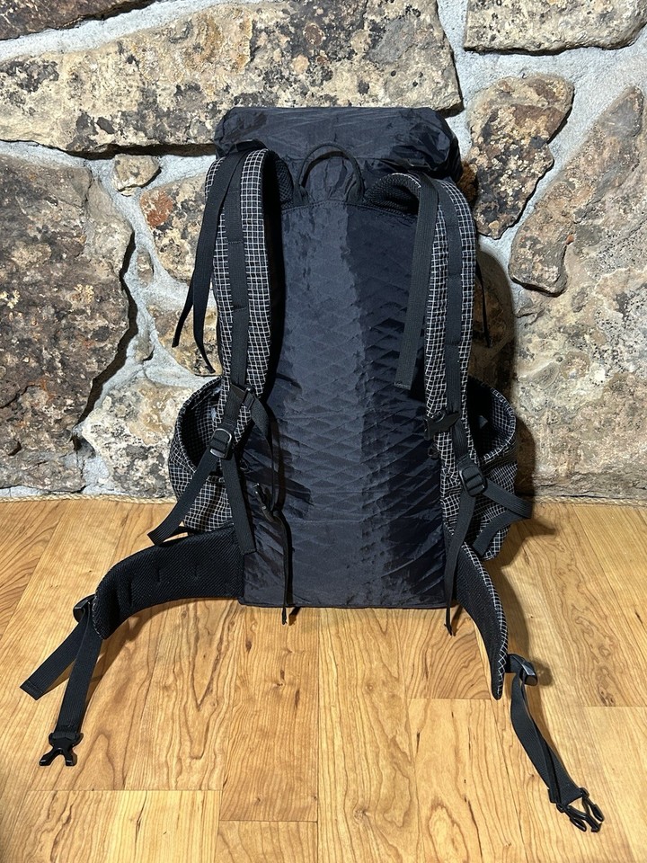 Custom Zimmerbuilt Ultralight Waterproof Backpack Black X-Pack Dyneema Frameless | eBay