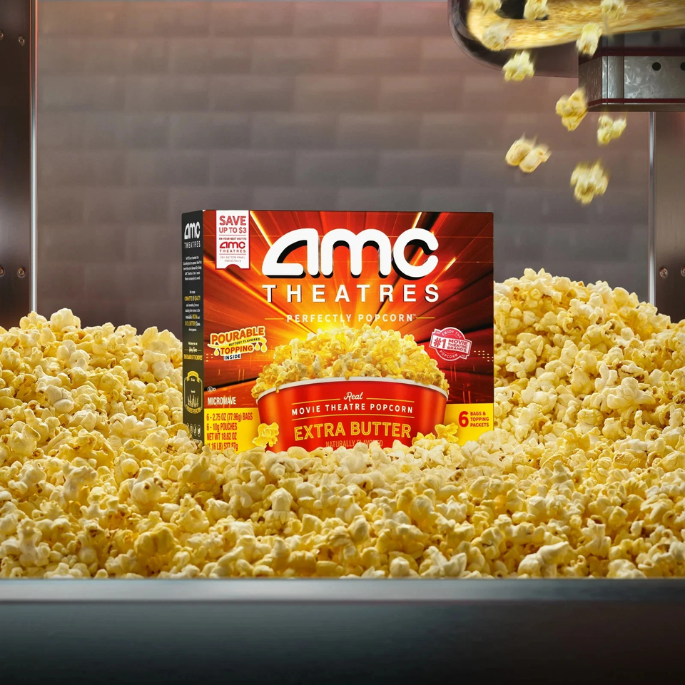 AMC Theatres Microwave Popcorn 6ct, Extra Butter | eBay