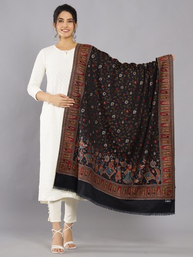 Hand-Cut Kani Mughal Wool Jamavar Shawl Pashmina Large Shawl Indian ...