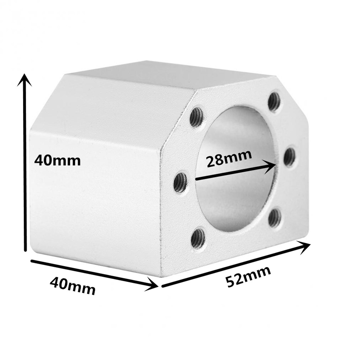 Ballscrew Nut Housing Seat Mount Bracket Holder Fit For SFU1204 SFU1605 ...