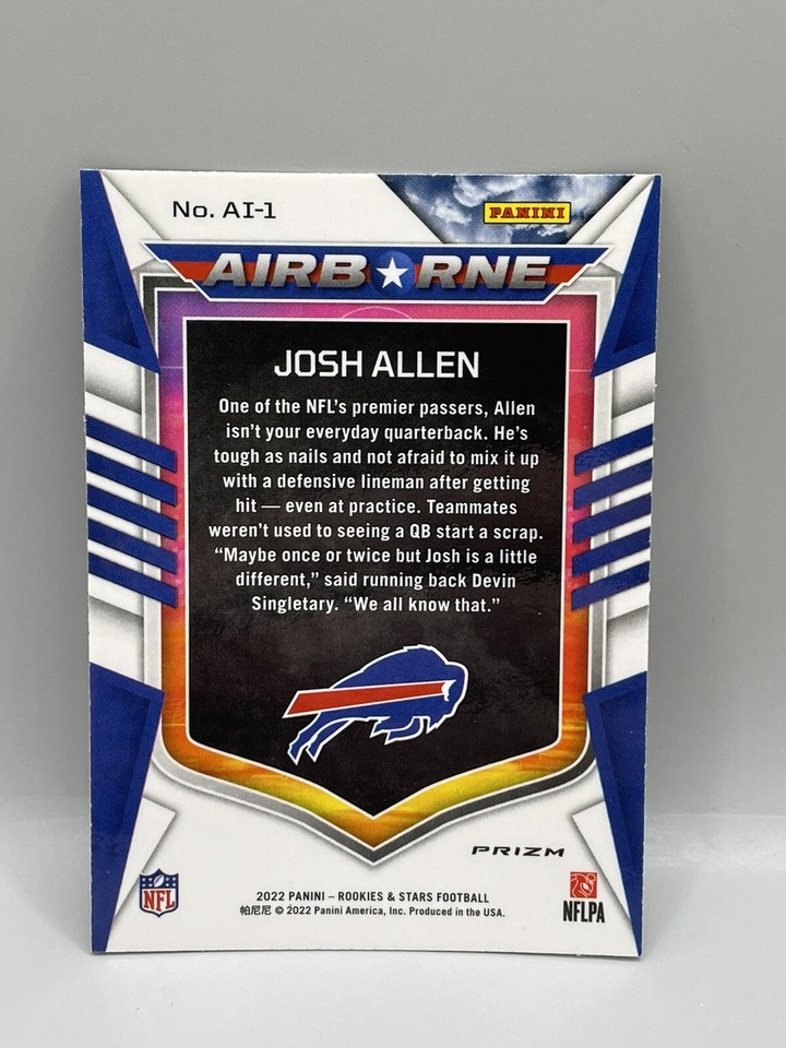 2022 Panini Rookies and Stars Airborne Red Plaid JOSH ALLEN | eBay
