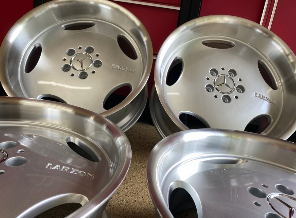 MERCEDES DEEP DISH 18 INCH MONOBLOCK RIMS SET4 NEW 18/8.5 18/9.5 FITS ...