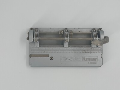 GBC Bates Hummer (3) Three Hole Punch - Heavy Duty - Adjustable ...