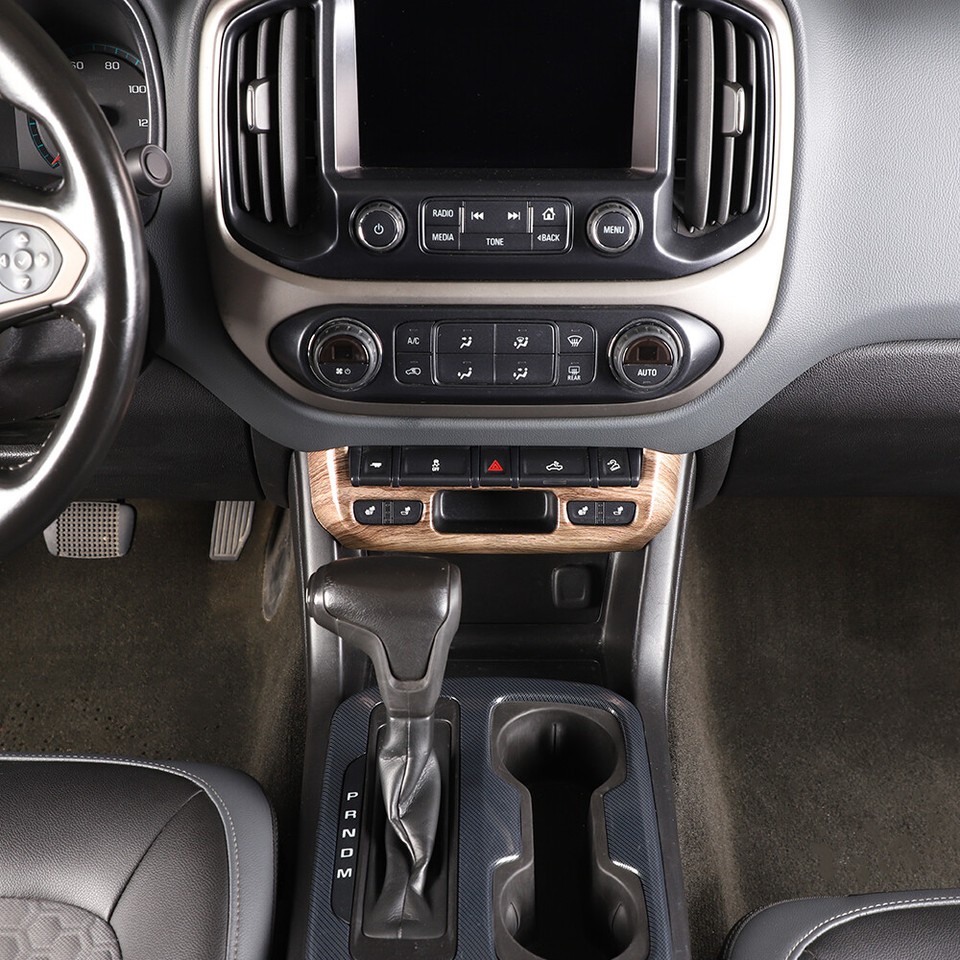 Wood Grain Interior Dash Panel Decor Cover Trim ABS Kit For Chevy ...
