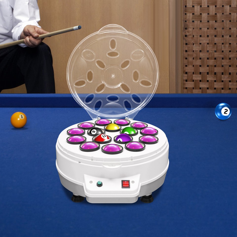 NEW Automatic Pool Balls Cleaner/Snooker Cleaner 16 Balls Billiard Ball ...