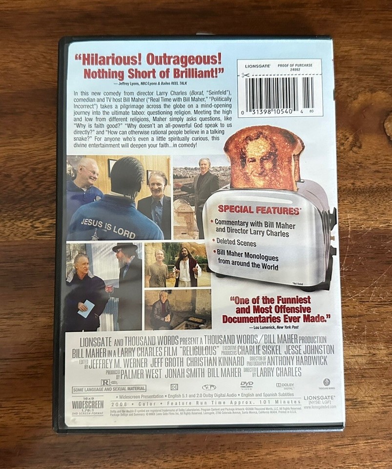 Religulous (DVD, 2008) FREE SHIPPING 31398105404| eBay