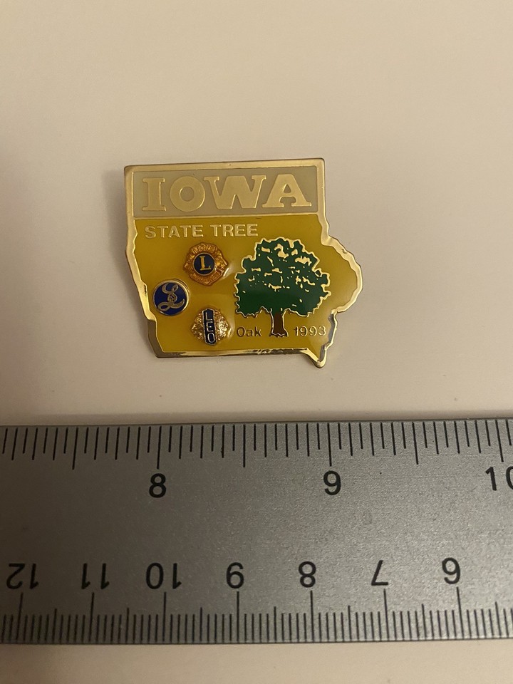 Lions Club Iowa State Tree 1993 Lapel Pin P114 | eBay
