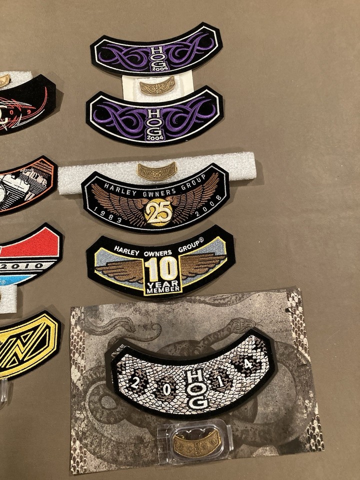 Harley Davidson HOG Owners Group Patches And Pins Collectible Lot | eBay