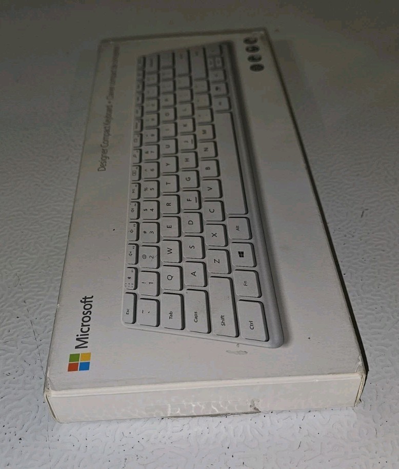 Microsoft Designer Compact Keyboard - Slim Portable Wireless Bluetooth ...