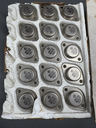 Motorola 2N3716 TO-3 Power Transistor NOS Vintage Lot of 5 Old Stock ...