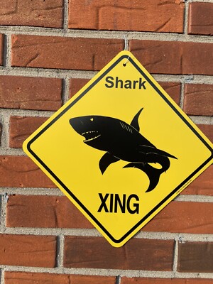 Shark Crossing Sign: 'Shark XING'. NEW!! KC creations Sea Life Aquarium ...