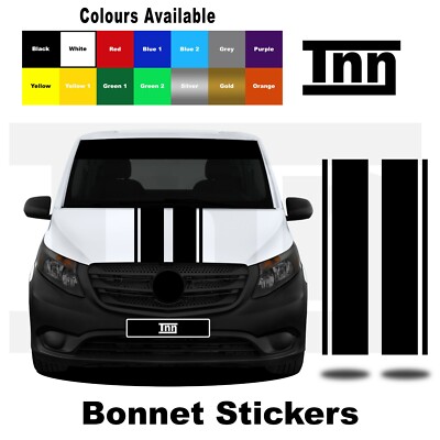 Bonnet Stickers for Mercedes VITO Vito Stripes Racing Vinyl Graphics ...
