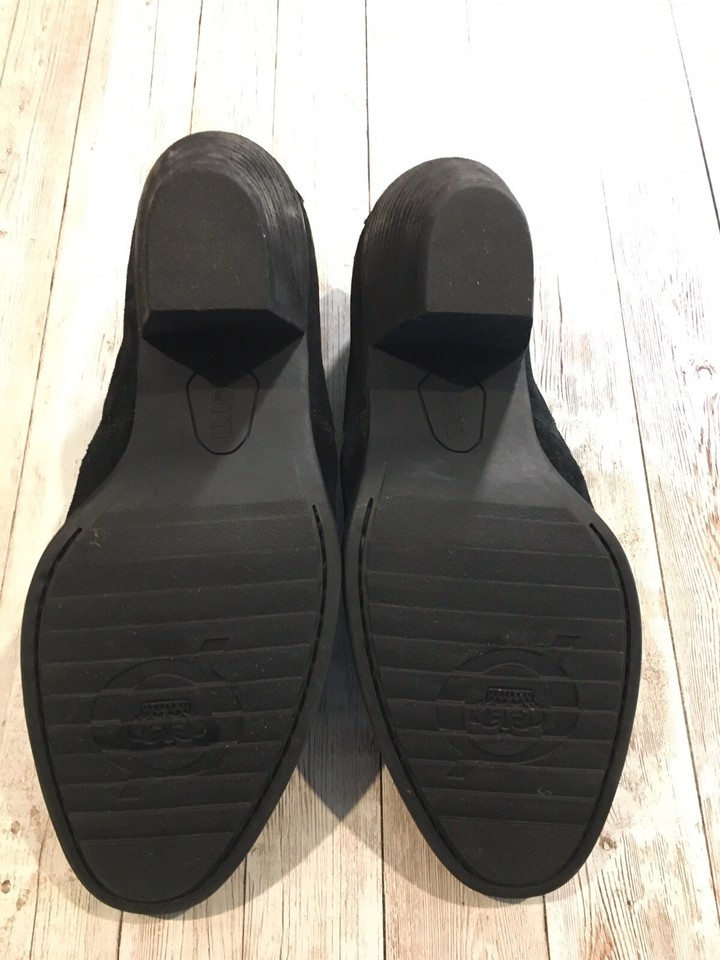 Born Fredrika Bootie Women's Size 10 41 Black Suede Shoetie 2.75” High ...