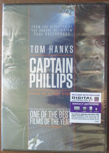 Captain Phillips DVD (New- Never Opened) Staring Tom Hanks | eBay