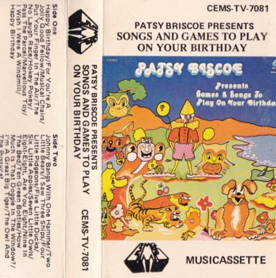 PATSY BISCOE Songs & Games To Play On Your Birthday - Cassette - Tape ...