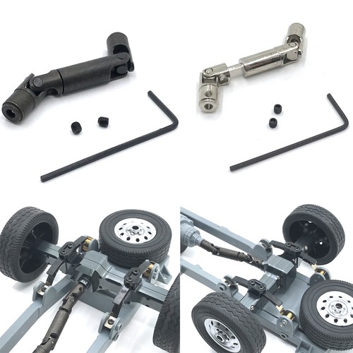 Metal Drive Shaft DIY Modification Kit for 1/10 WPL D12 RC Car Upgrade ...