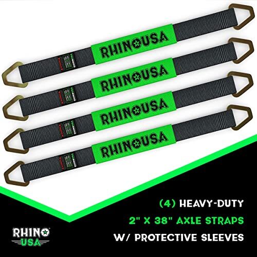 Rhino USA Axle Tie Down Straps - Lab Tested 11,128lb Break Strength ...
