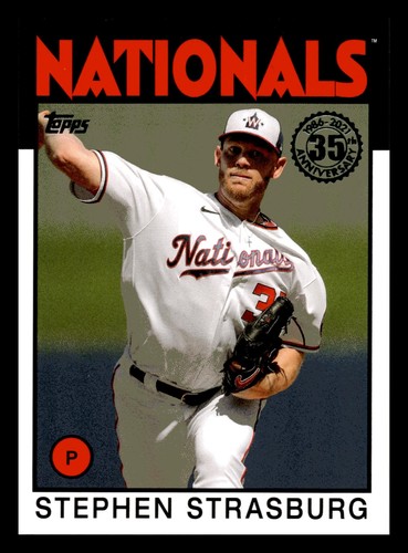 2021 Topps Stephen Strasburg #86B-84 35th Anniversary Washington ...