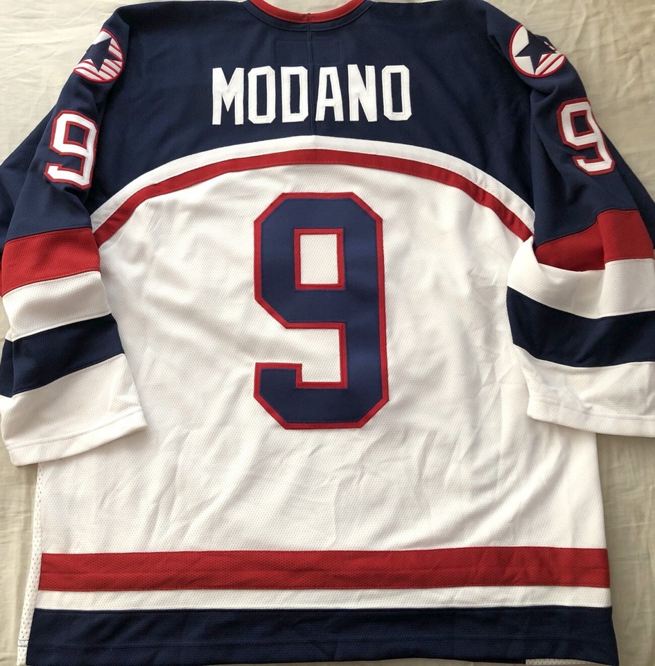 Mike Modano 2002 USA Olympic Hockey Team authentic Nike stitched jersey ...