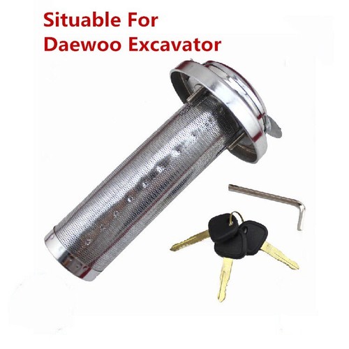 Anti-theft Fuel Tank Cap Lock With Strainer Fit For Daewoo Excavator | eBay